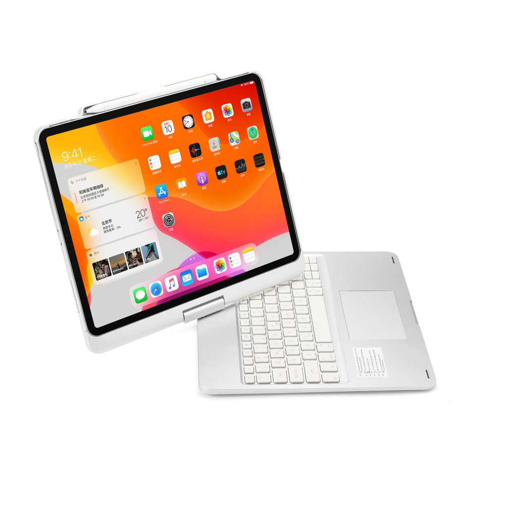 360-degree colorful backlight wireless bluetooth keyboard tablet case ...