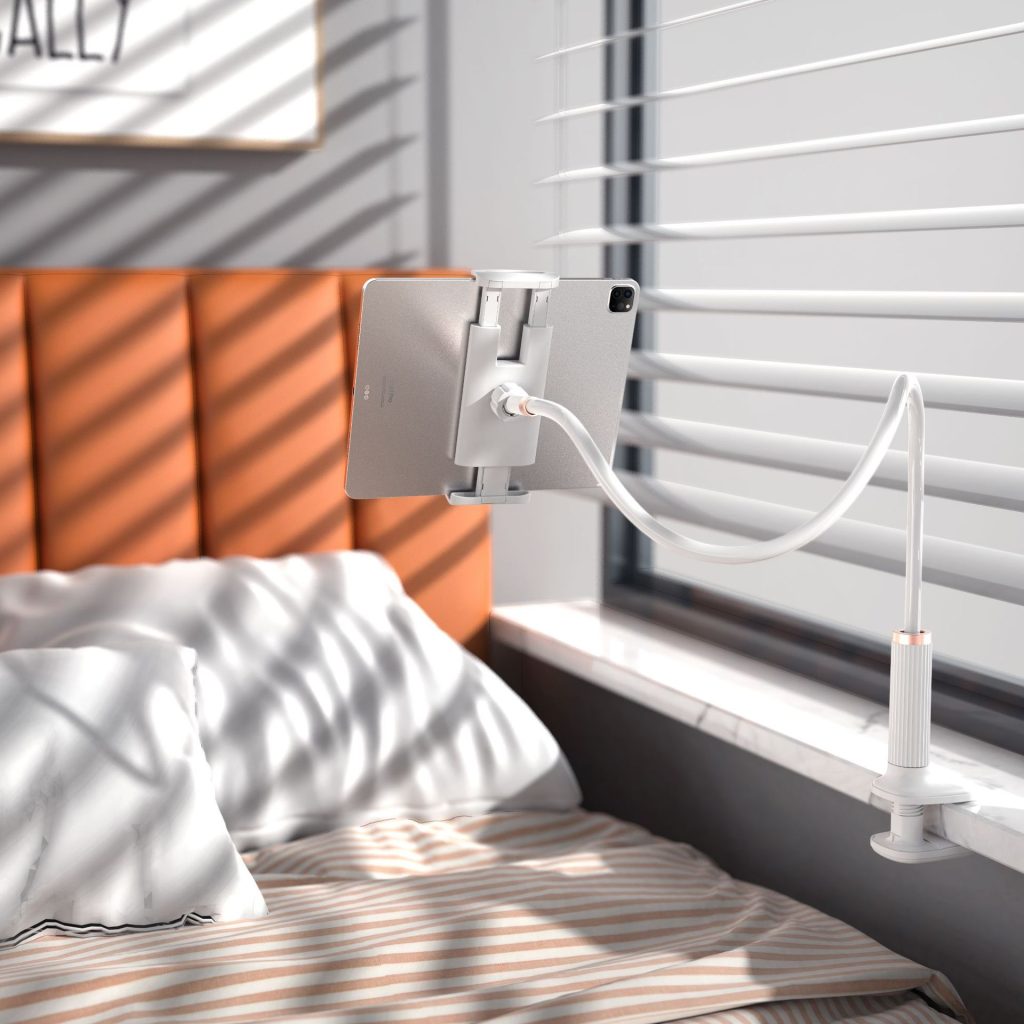 Lazy mobile phone holder bedside desktop tablet clamp hose mobile phone ...